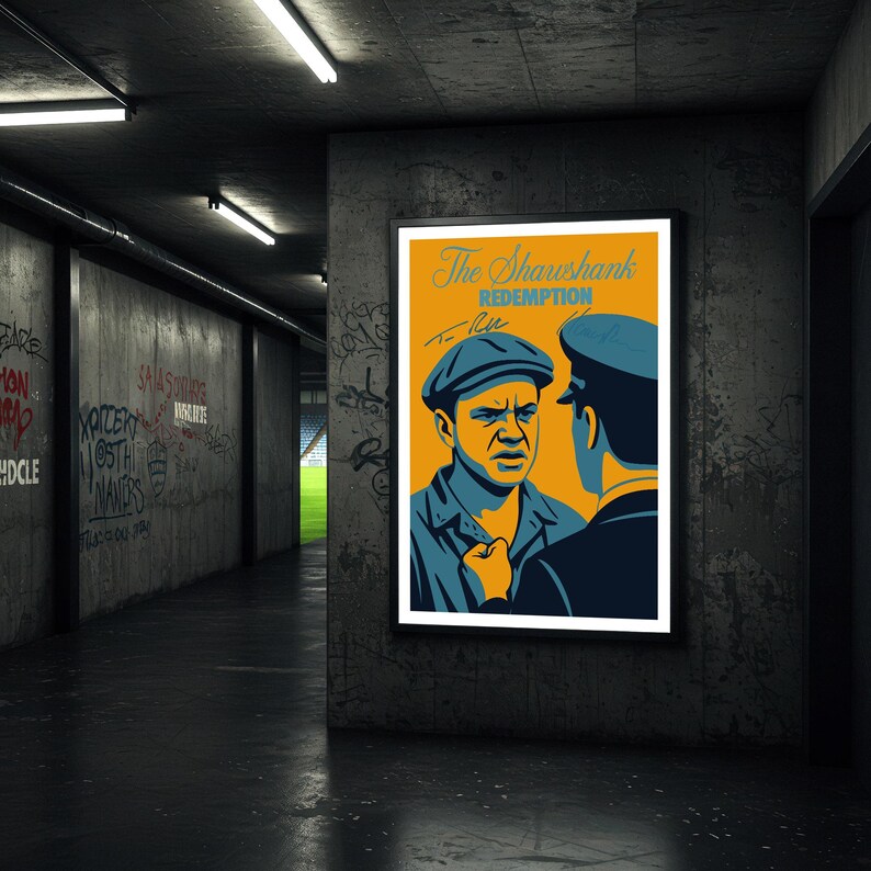 Shawshank Redemption Poster | Prison Scene Pop Art Print | Digital ...