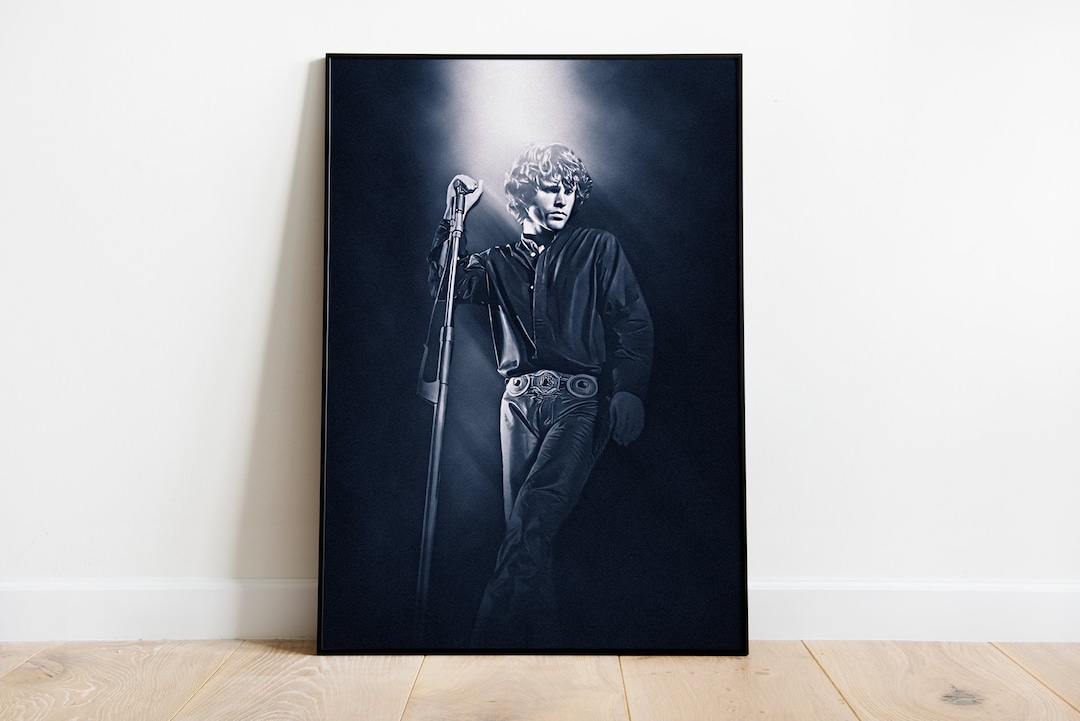 Jim Morrison Poster Jim Morrison Print Black and White the Doors Poster ...