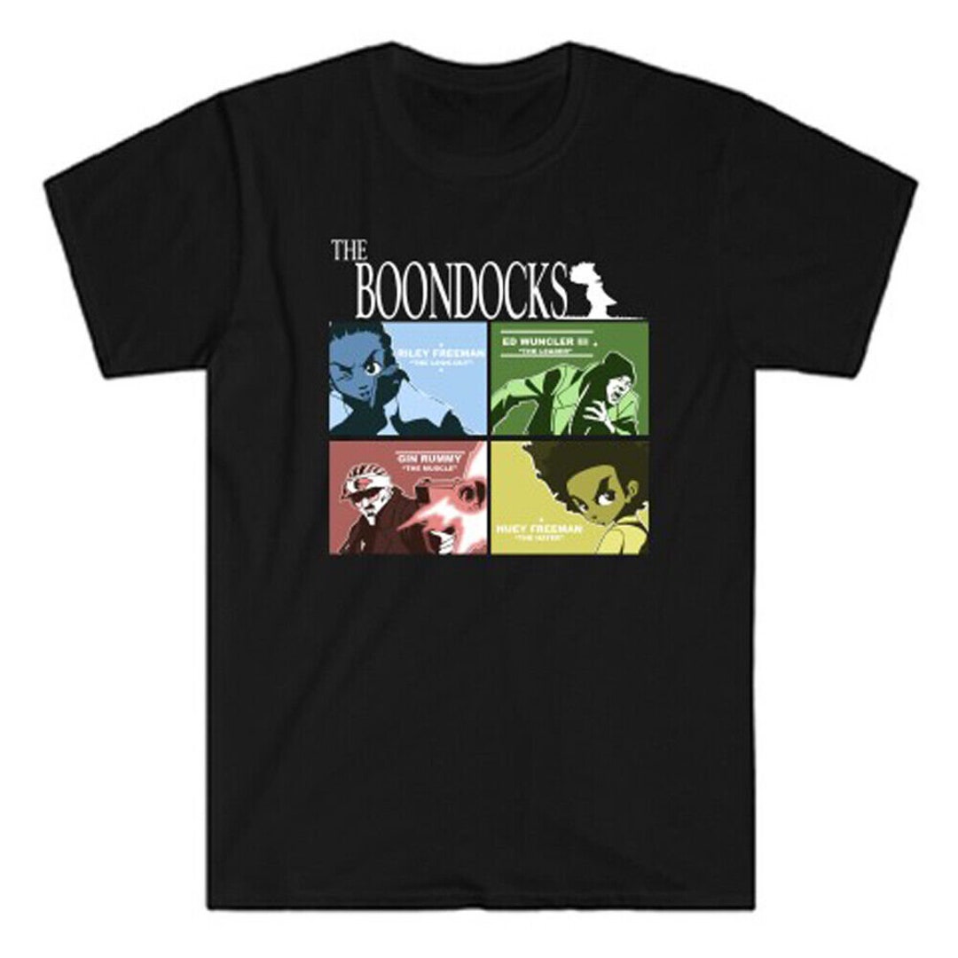 The Boondocks Cartoon Logo Black T-shirt Tee Sweatshirt Hoodie - Etsy