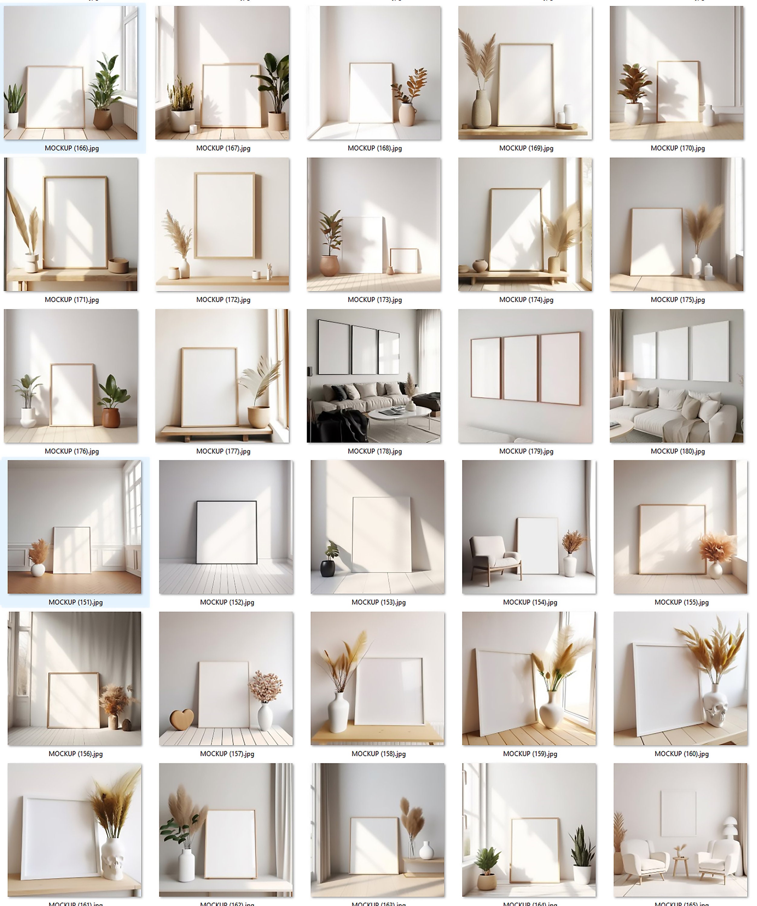 200 Frame Mockup Bundle, Frames Mockup Bundle Set Bundle Frame Mockups ...