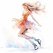 Ice Skating Clipart, Watercolor Figure Skating Clipart Skater ...