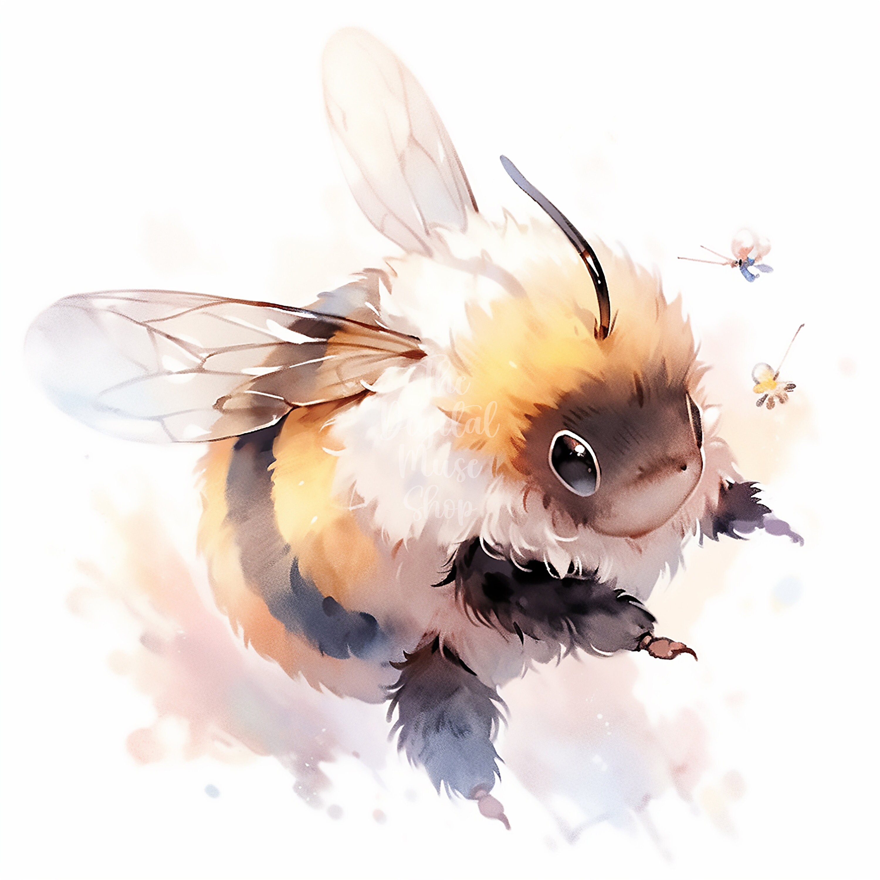 Bumblebee Clipart, 10 High Quality Jpgs, Digital Download Card Making ...