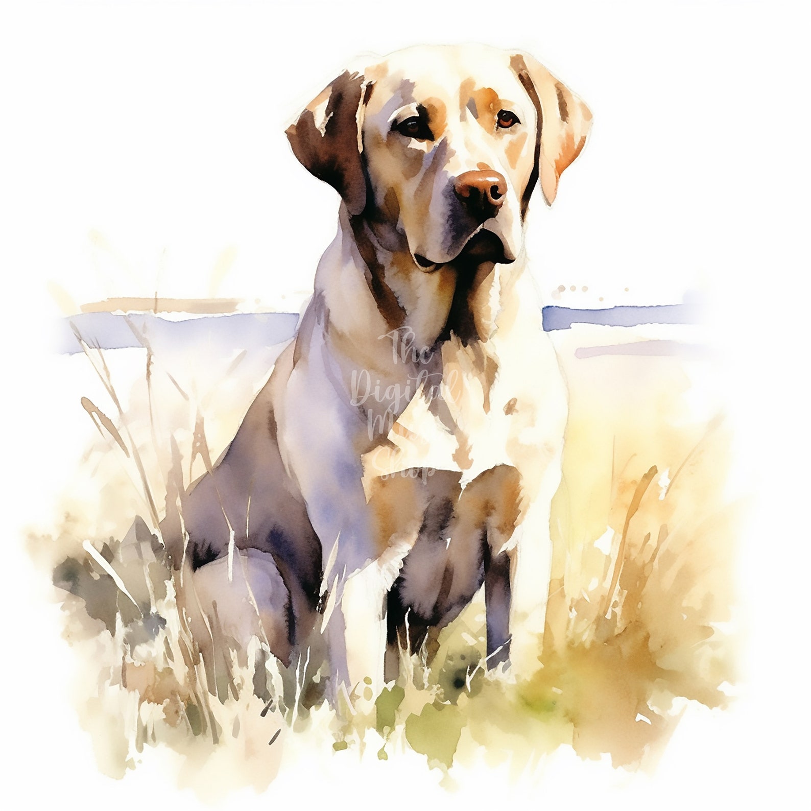 Labrador Retriever Clipart, 10 High Quality Jpgs, Watercolor Clipart ...