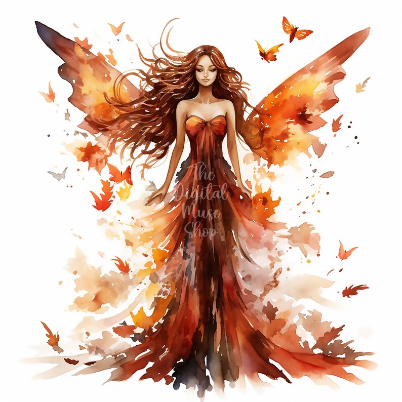 Autumn Fairy Clipart Fall Clip Art Commercial Use Digital Download ...
