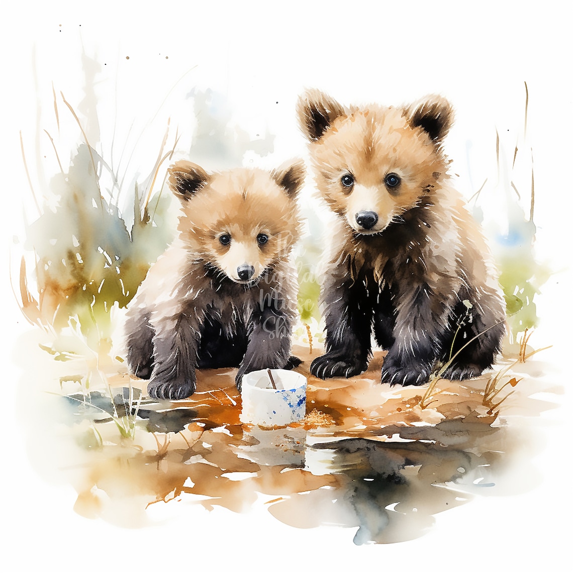 Bear Cubs Clipart Bear Clipart Digital Download Clipart Cute - Etsy