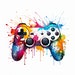 Game Controller Clipart, Game Clipart Digital Paper Craft Card Making ...