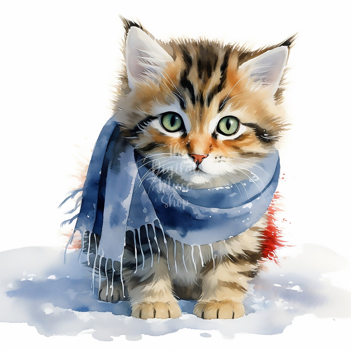 Winter Kitten Clipart Snow Clipart Winter Clipart Cats Clipart - Etsy