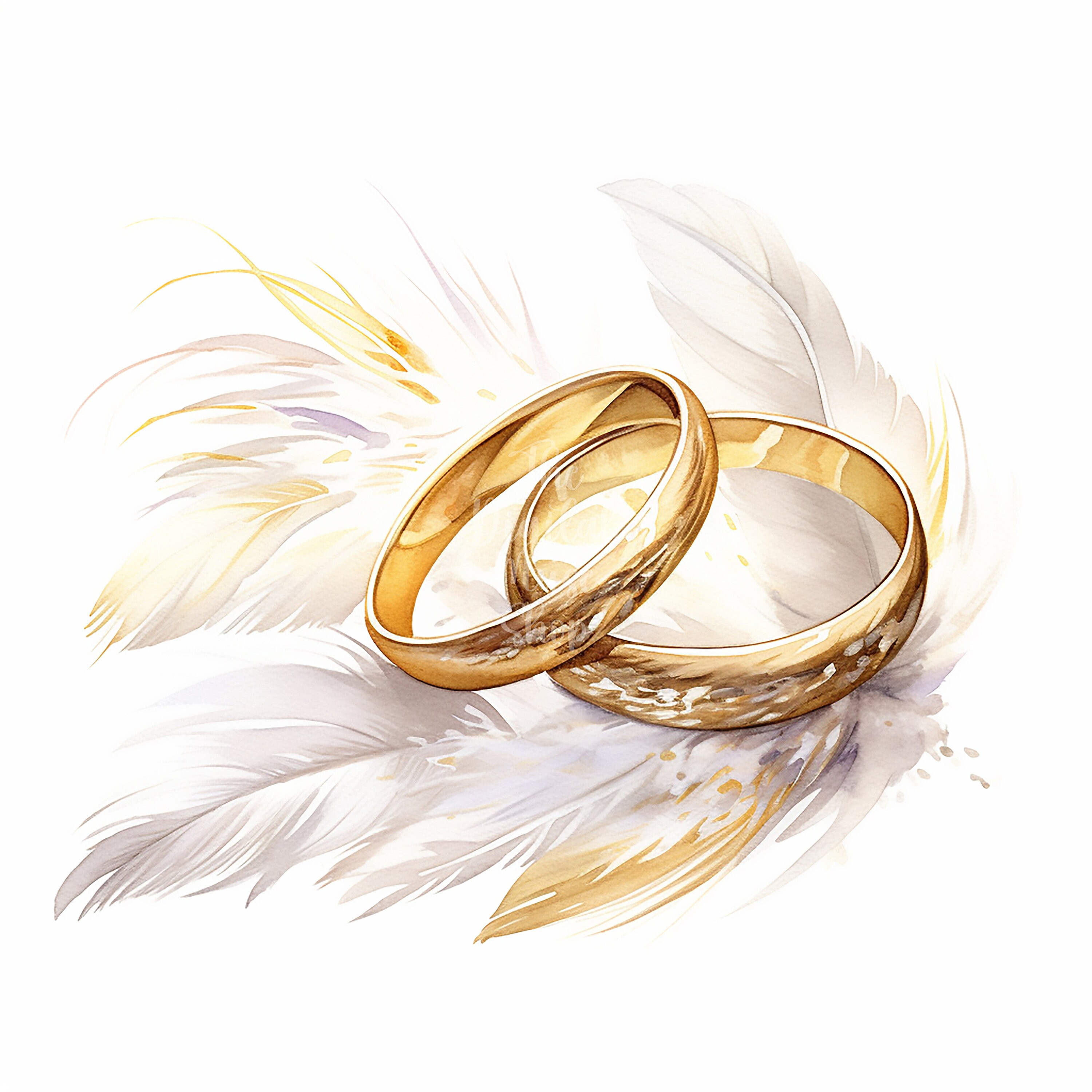 Wedding Rings Clipart Wedding Clipart Wedding Congratulations - Etsy