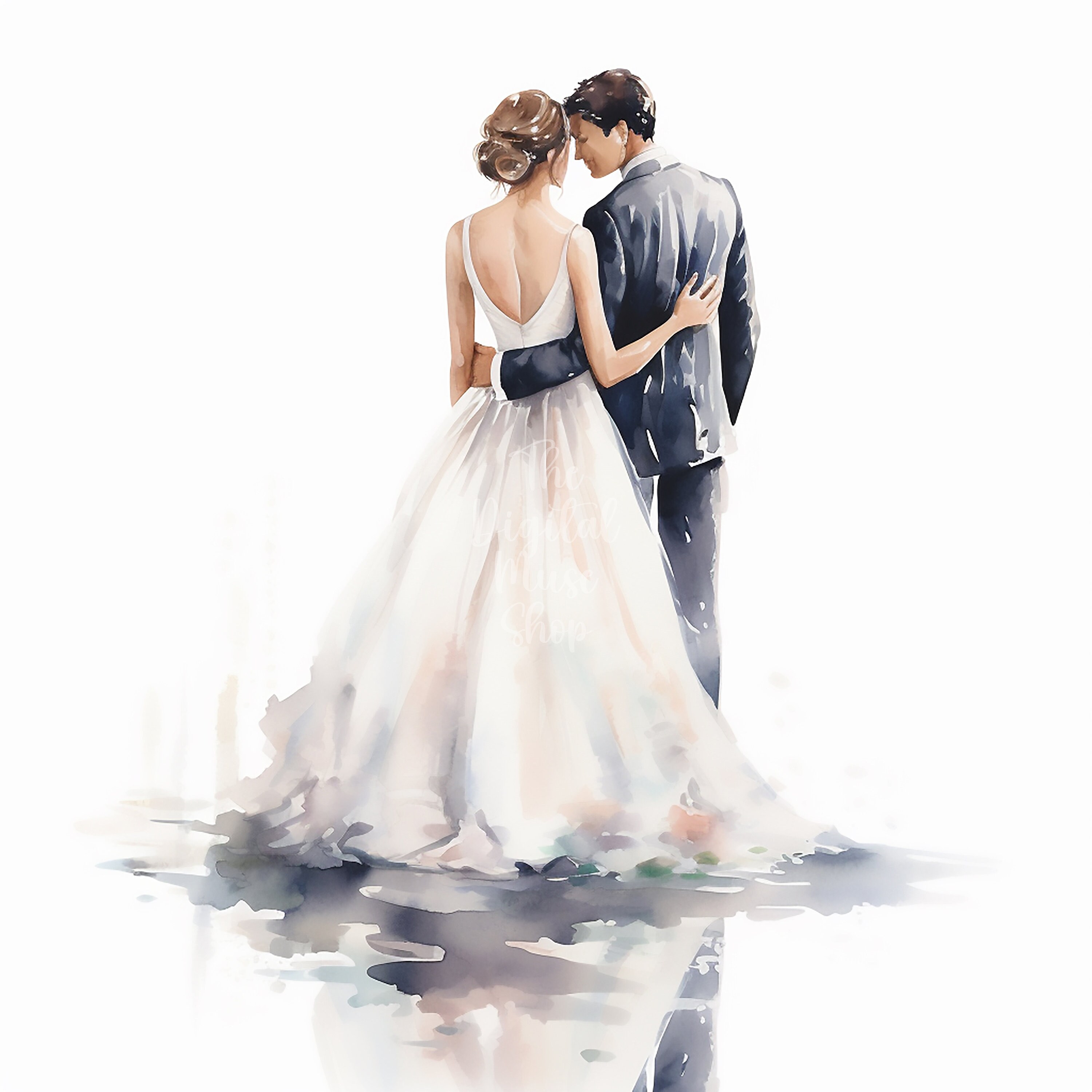 Bride and Groom Clipart, 15 High Quality Jpgs, Wedding Clipart ...