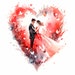 Bride and Groom Heart Clipart 14 High Quality Jpgs Wedding - Etsy