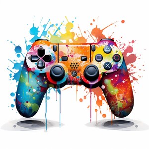 Game Controller Clipart, Game Clipart Digital Paper Craft Card Making ...