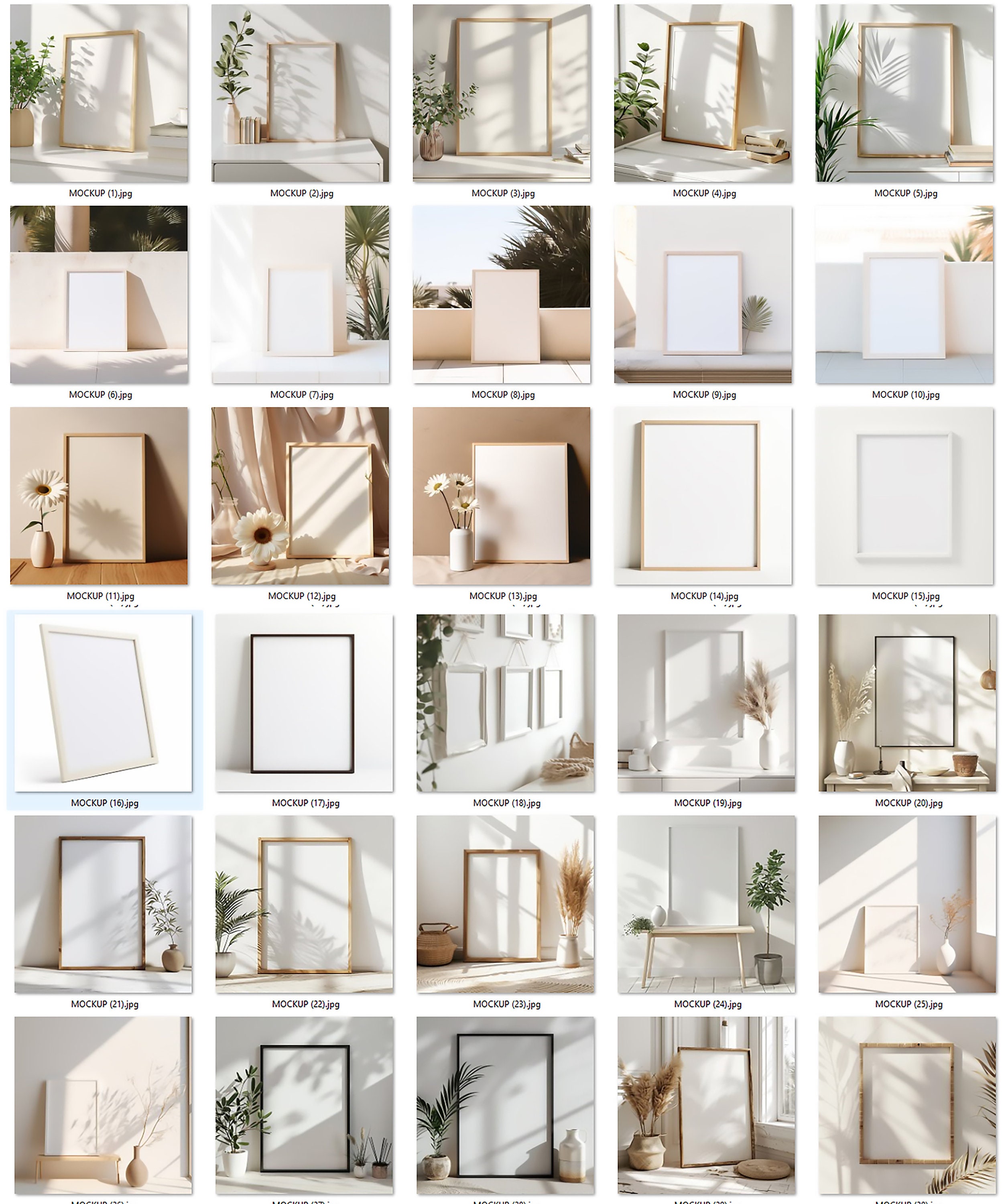 200 Frame Mockup Bundle, Frames Mockup Bundle Set Bundle Frame Mockups ...