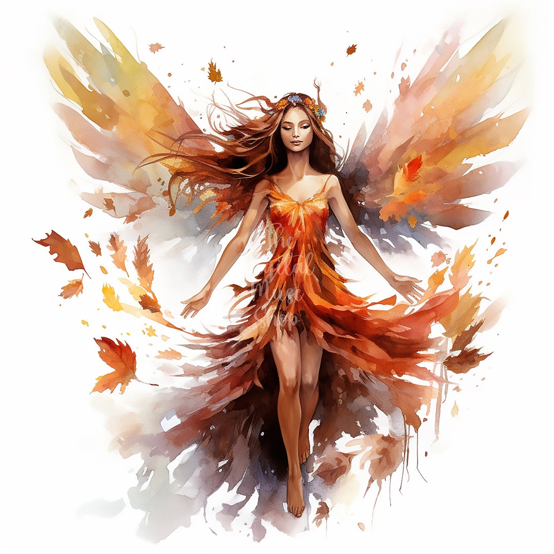 Autumn Fairy Clipart Fall Clip Art Commercial Use Digital Download ...