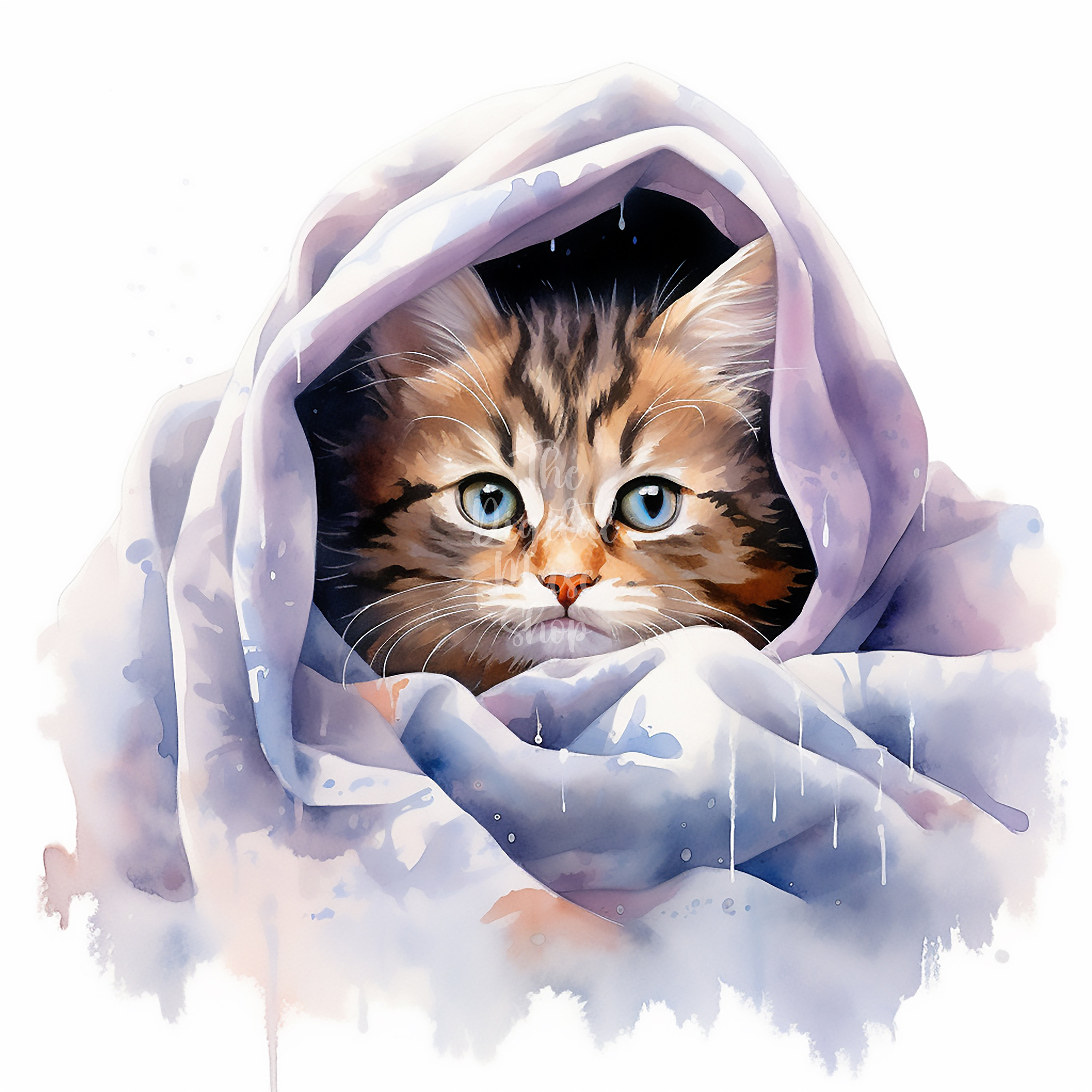 Winter Kitten Clipart 12 High Quality Jpgs Snow Clipart Winter Clipart ...