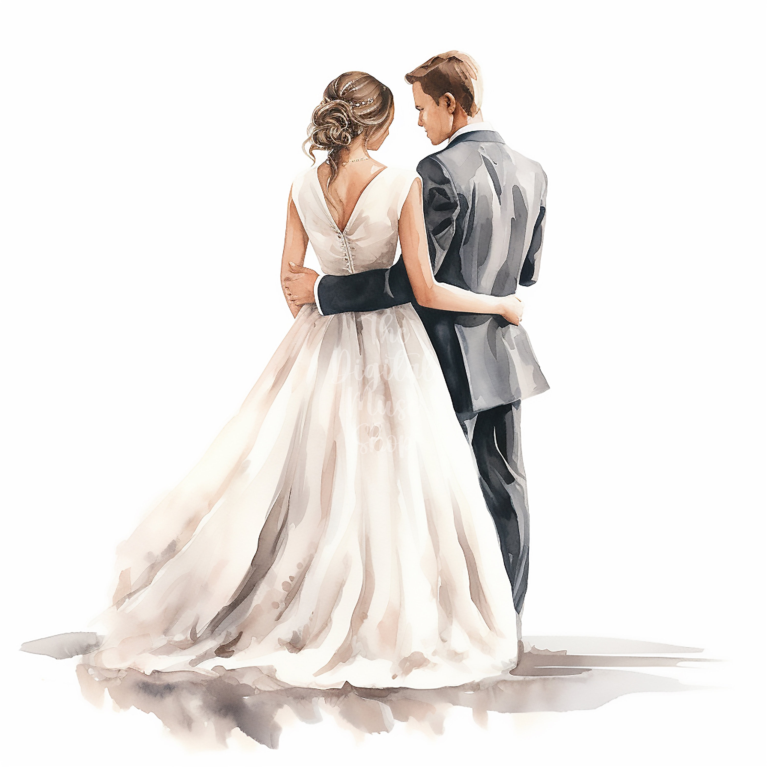 Bride and Groom Clipart, 15 High Quality Jpgs, Wedding Clipart ...