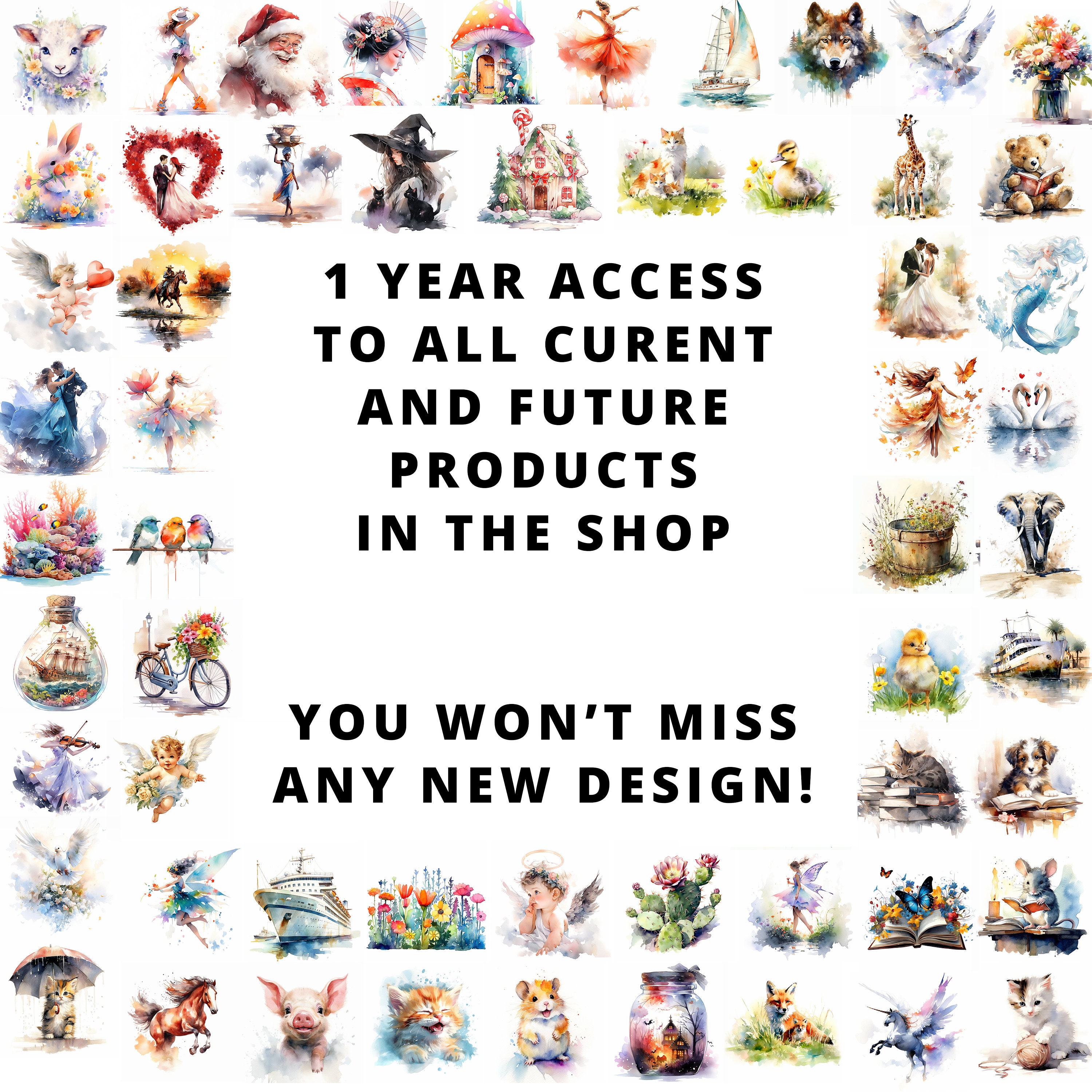 Whole Shop Bundle, Clipart Bundle Art Clipart Set Entire Shop Bundle ...