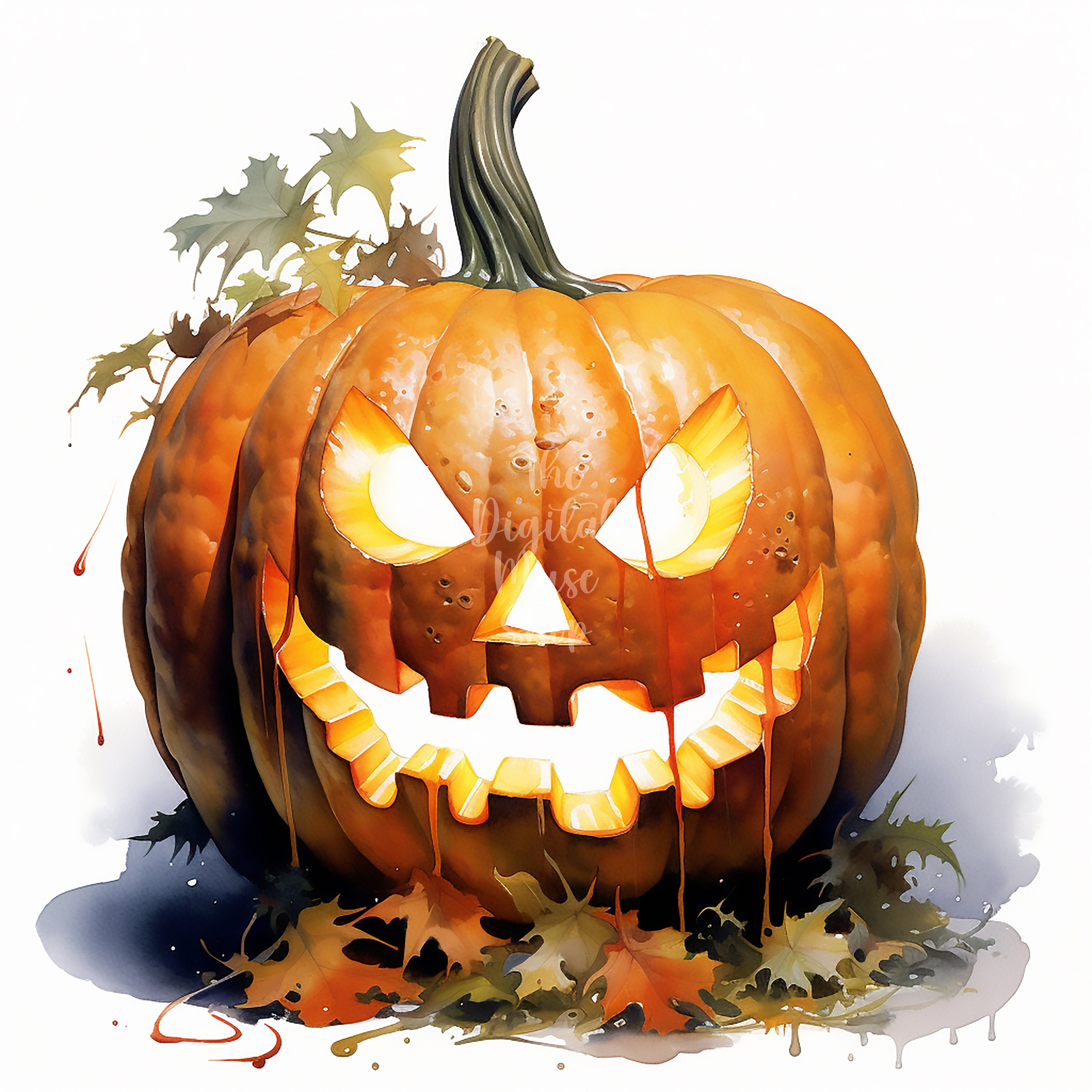 Pumpkin Clipart for Halloween Clipart Pumpkins Halloween - Etsy