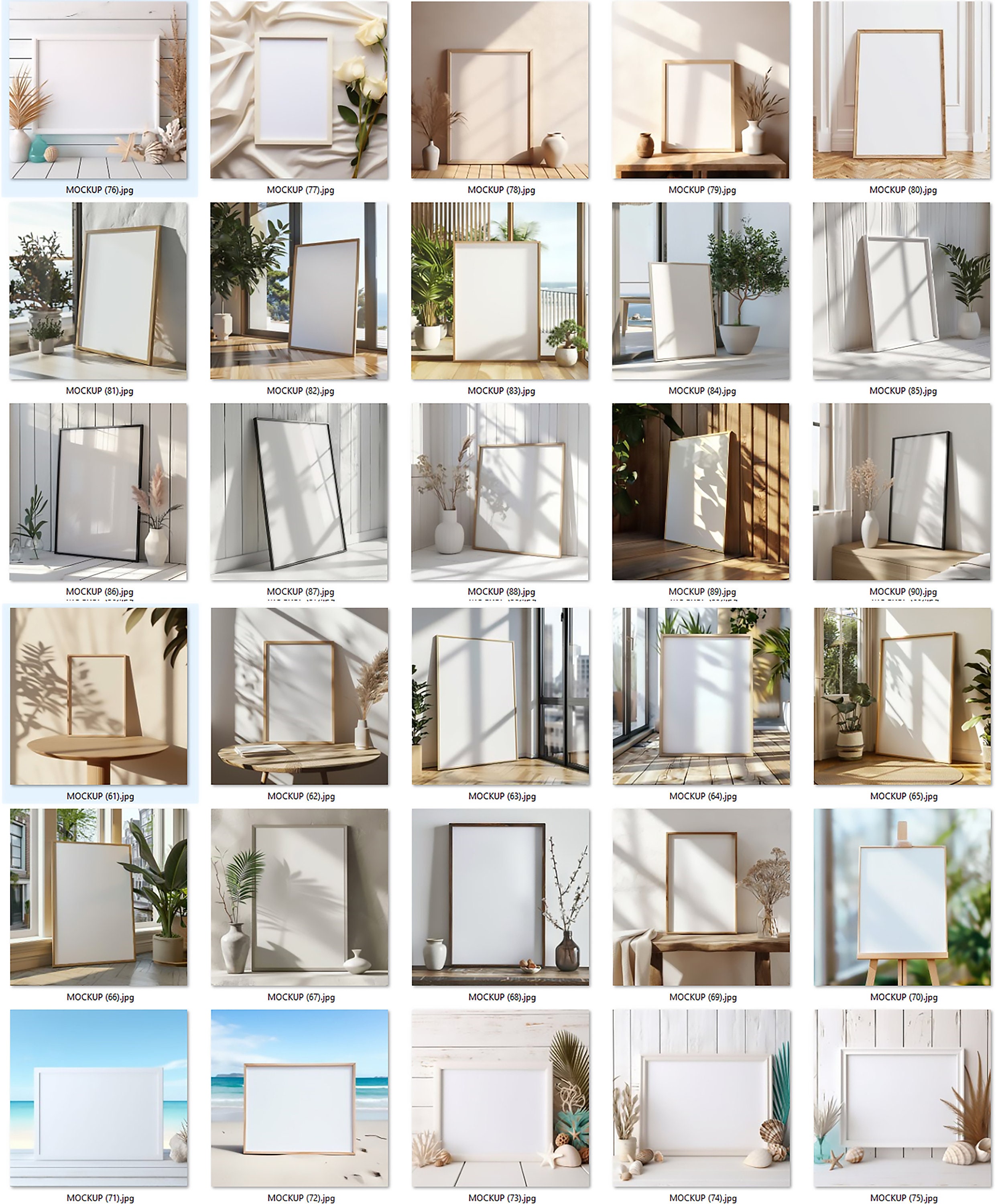 200 Frame Mockup Bundle, Frames Mockup Bundle Set Bundle Frame Mockups ...