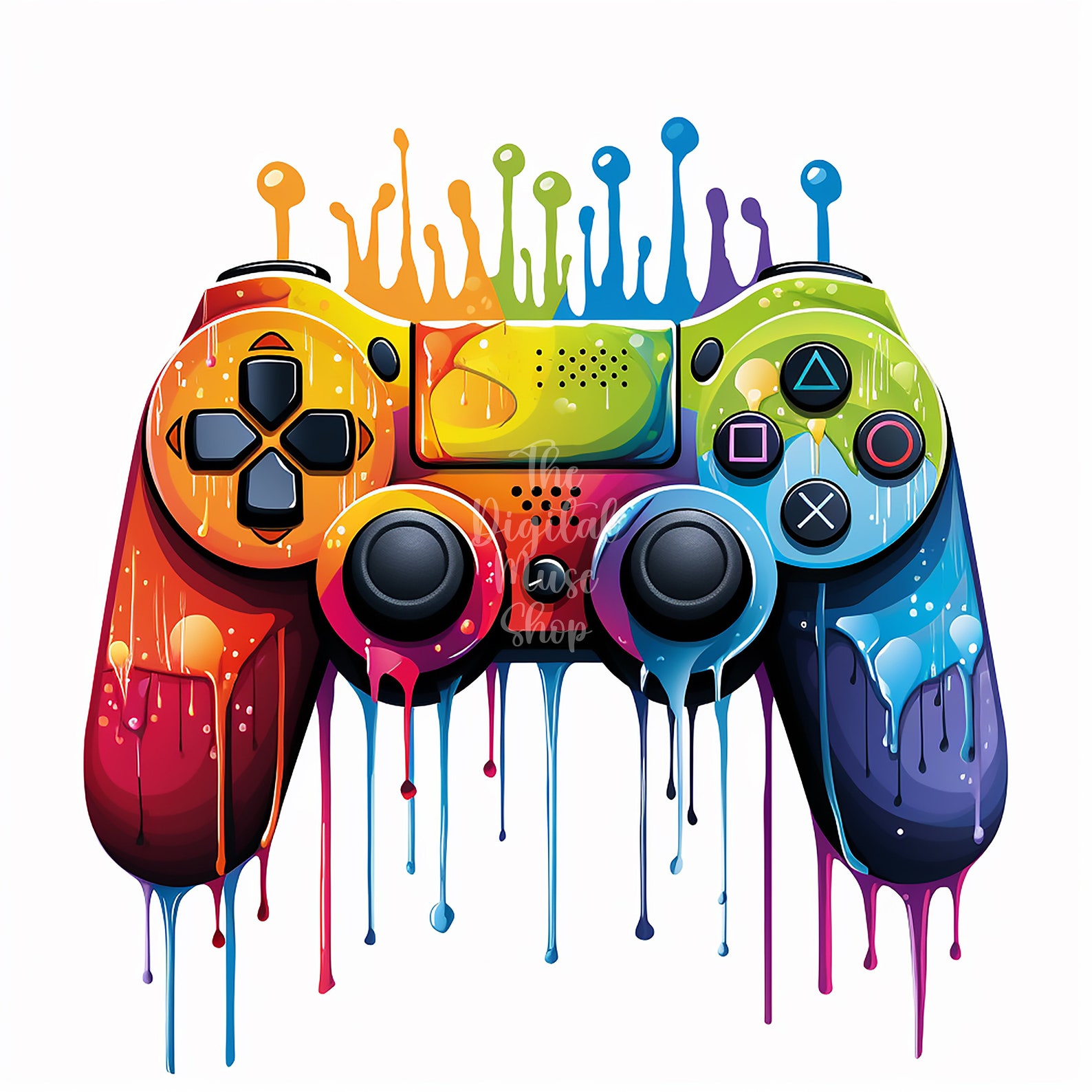 Game Controller Clipart, Game Clipart Digital Paper Craft Card Making ...