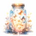 Firefly Jars Watercolor Clipart, Commercial Use Clipart, 12 High ...