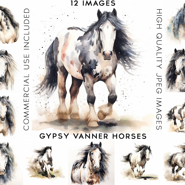 Horses Clip Art Pack - Etsy