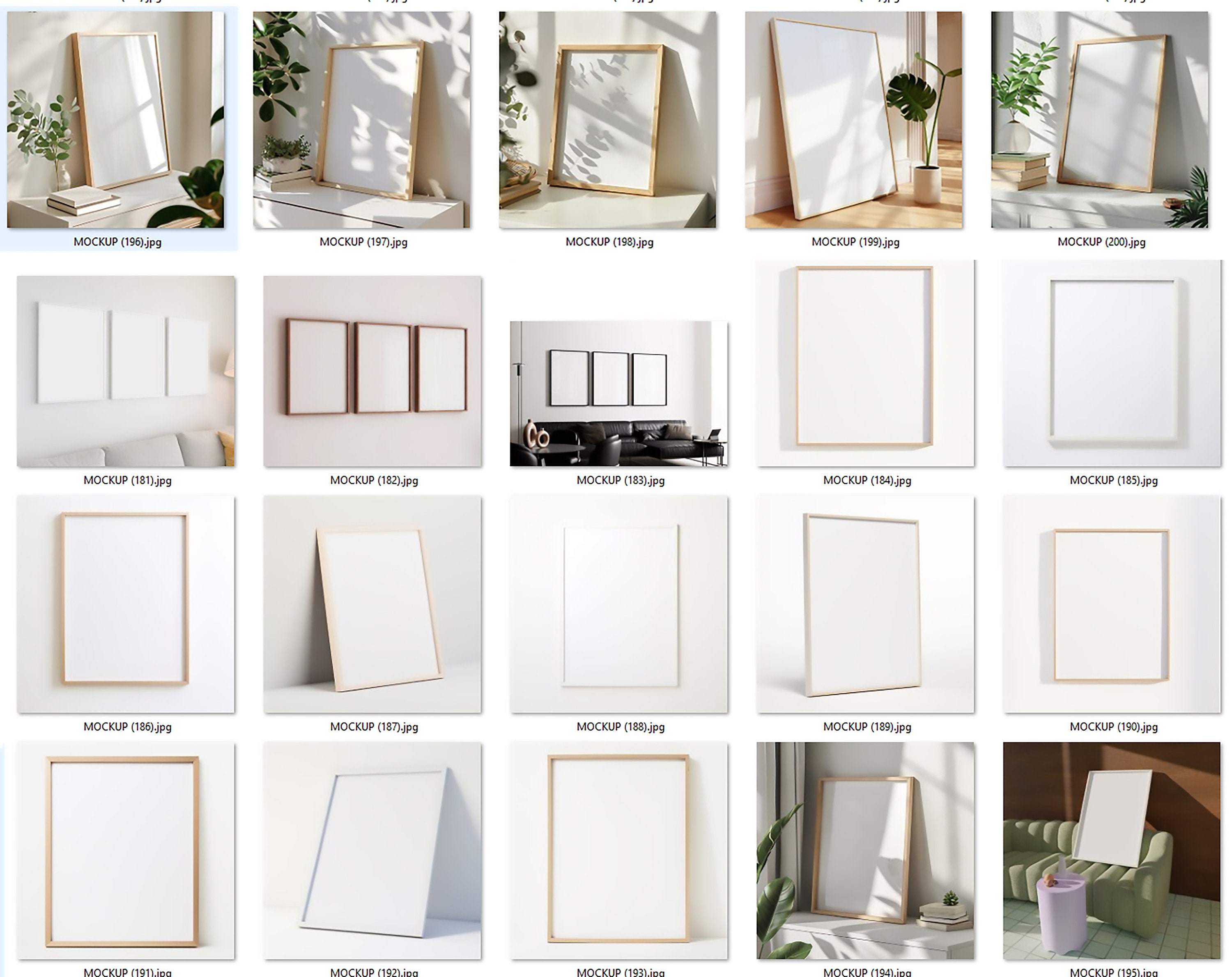 200 Frame Mockup Bundle, Frames Mockup Bundle Set Bundle Frame Mockups ...