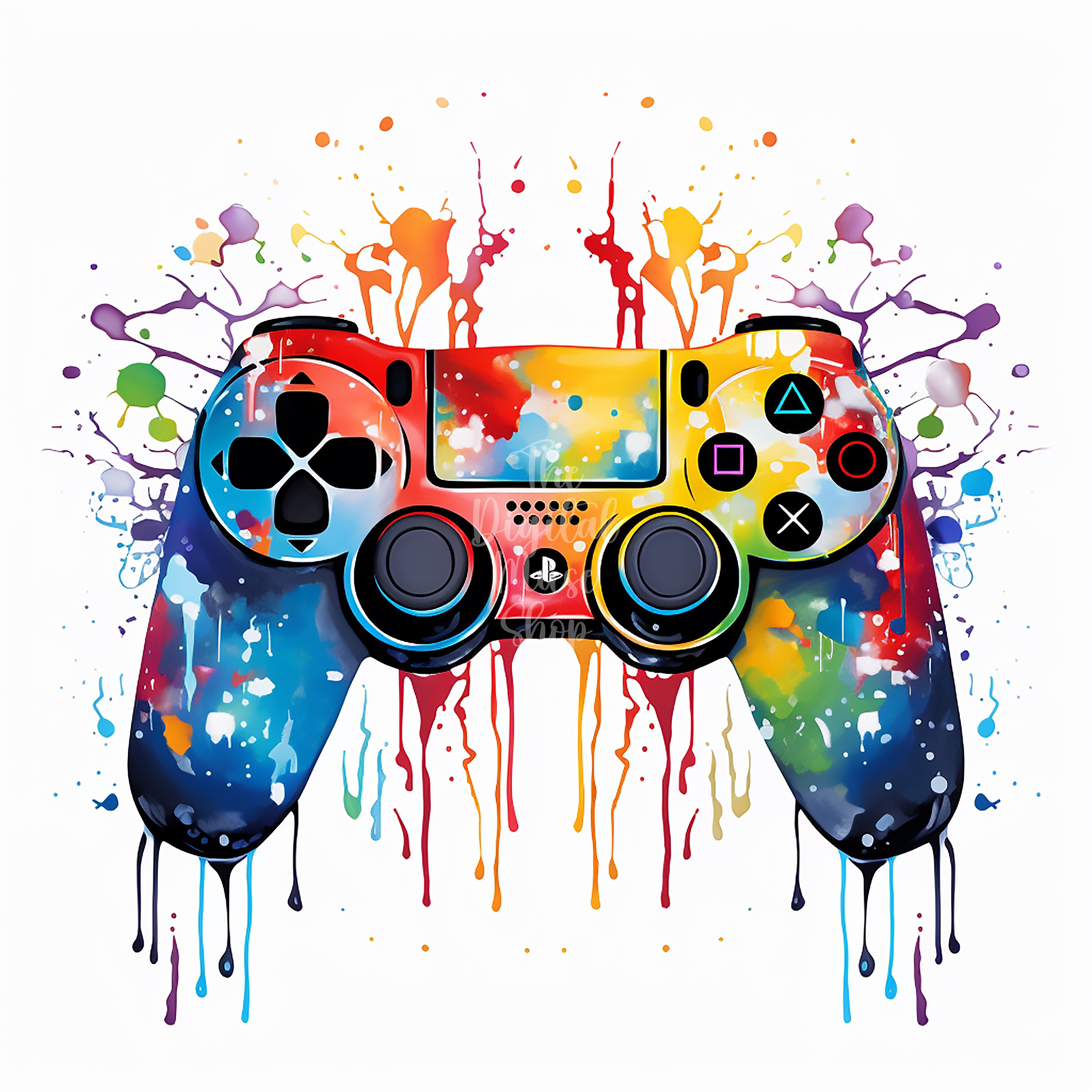 Game Controller Clipart, Game Clipart Digital Paper Craft Card Making ...