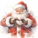 Santa Claus Hand Heart Clipart, Christmas Cards Christmas Digital Art ...