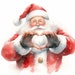 Santa Claus Hand Heart Clipart, Christmas Cards Christmas Digital Art ...