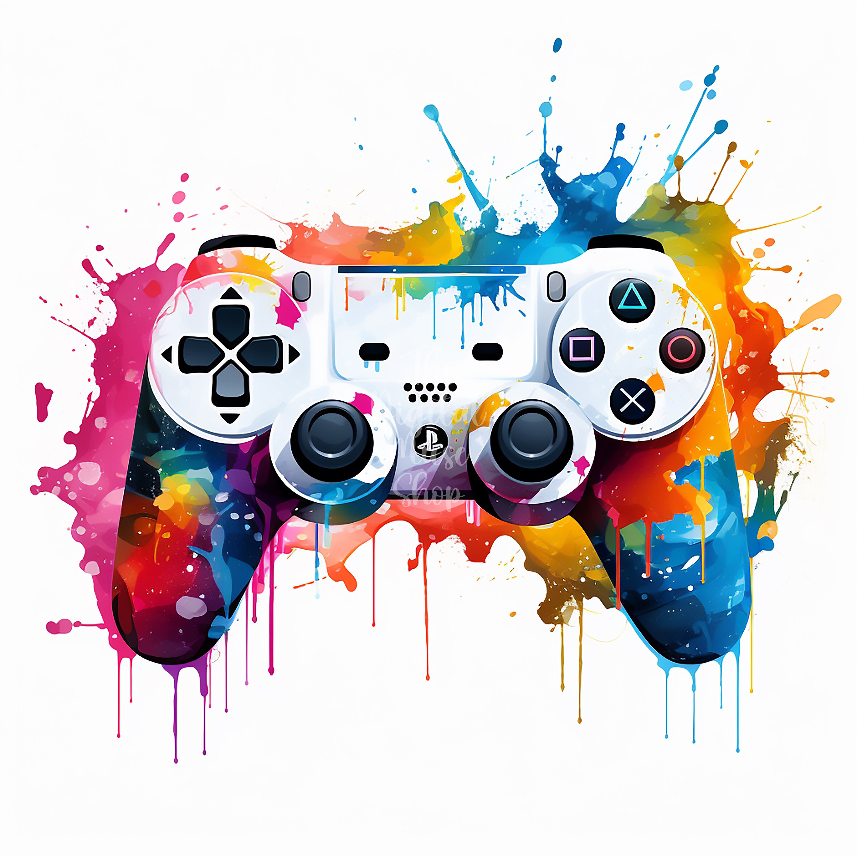 Game Controller Clipart, Game Clipart Digital Paper Craft Card Making ...