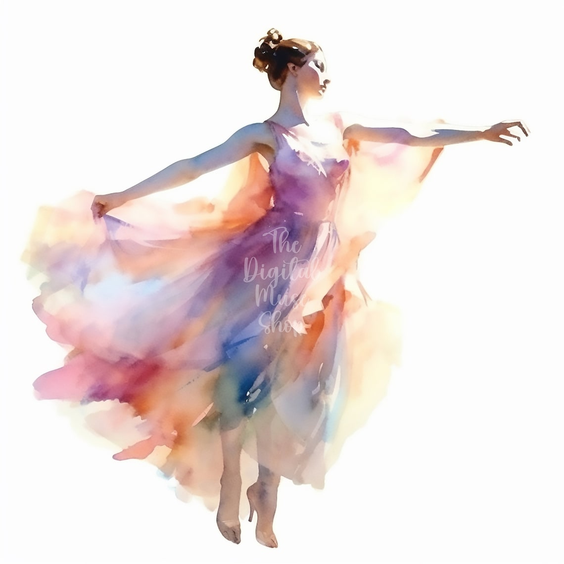 Dancing Clipart 10 High Quality Jpgs Watercolor Clipart - Etsy