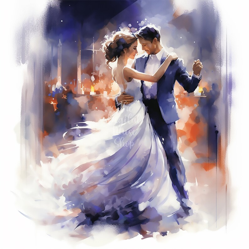 Wedding Dance Clipart 12 High Quality Jpgs Wedding Clipart Set ...