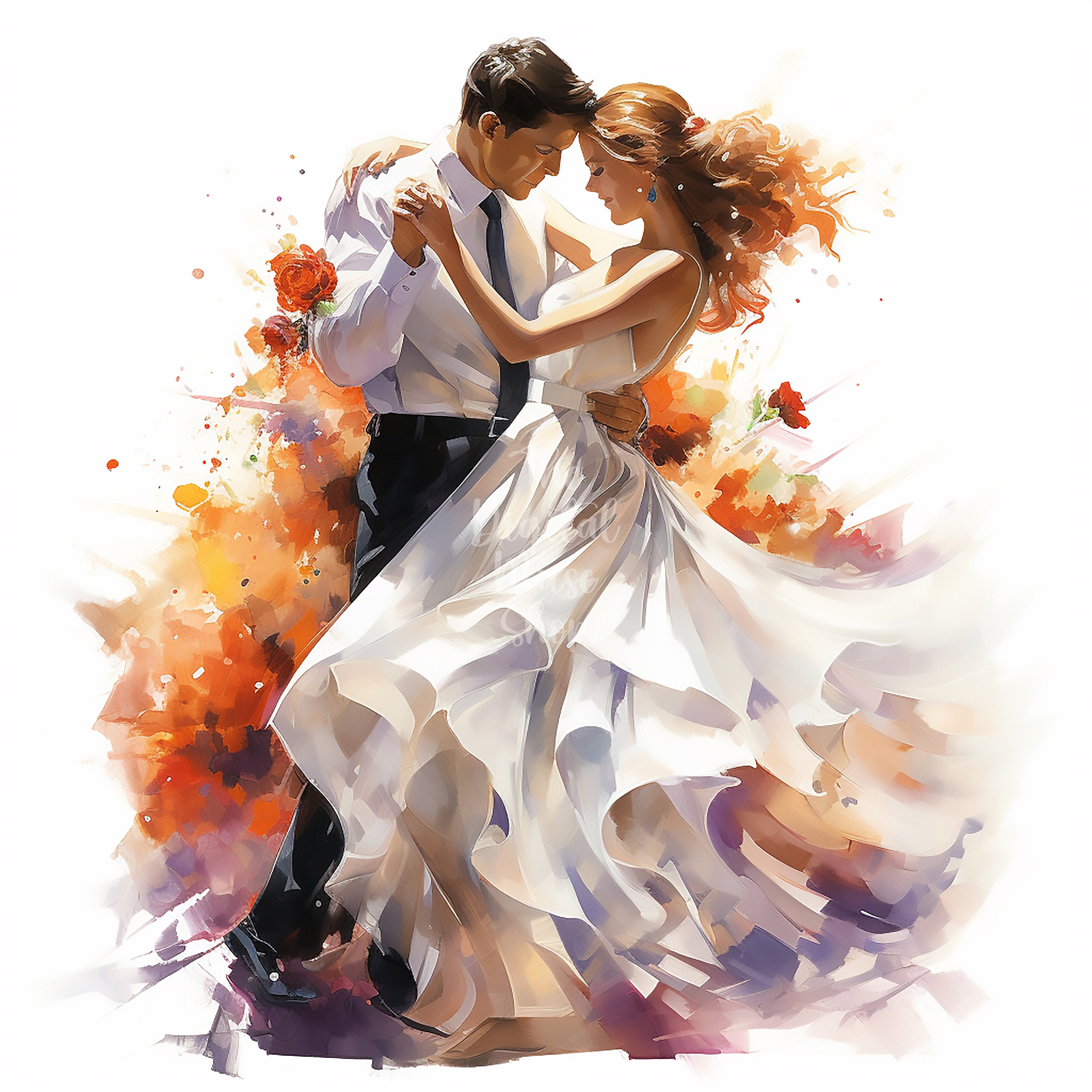 Wedding Dance Clipart 10 High Quality Jpgs Wedding Clipart Watercolor ...