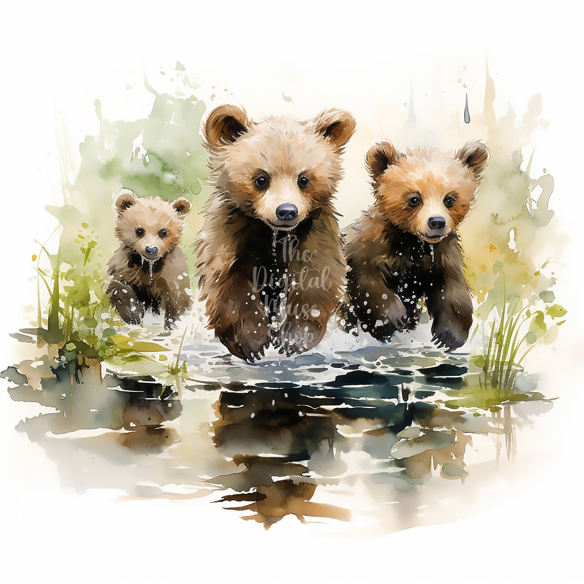 Bear Cubs Clipart Bear Clipart Digital Download Clipart Cute - Etsy