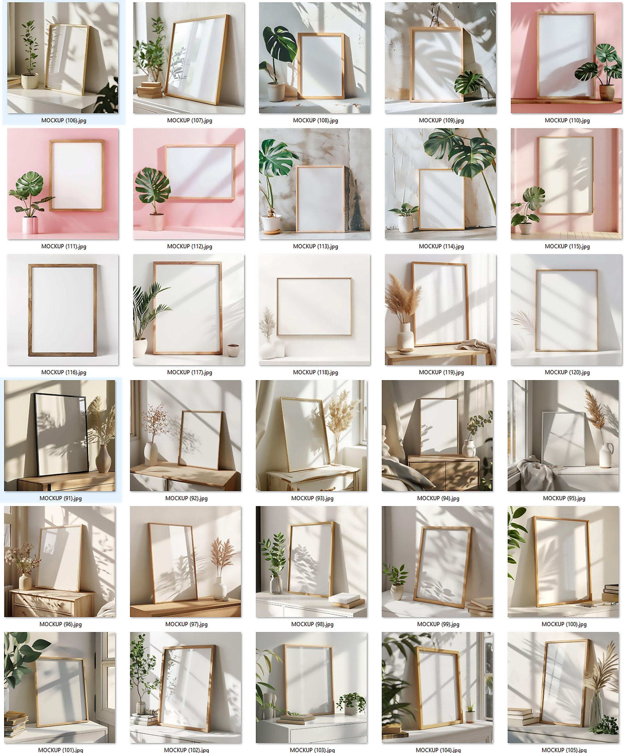 200 Frame Mockup Bundle, Frames Mockup Bundle Set Bundle Frame Mockups ...