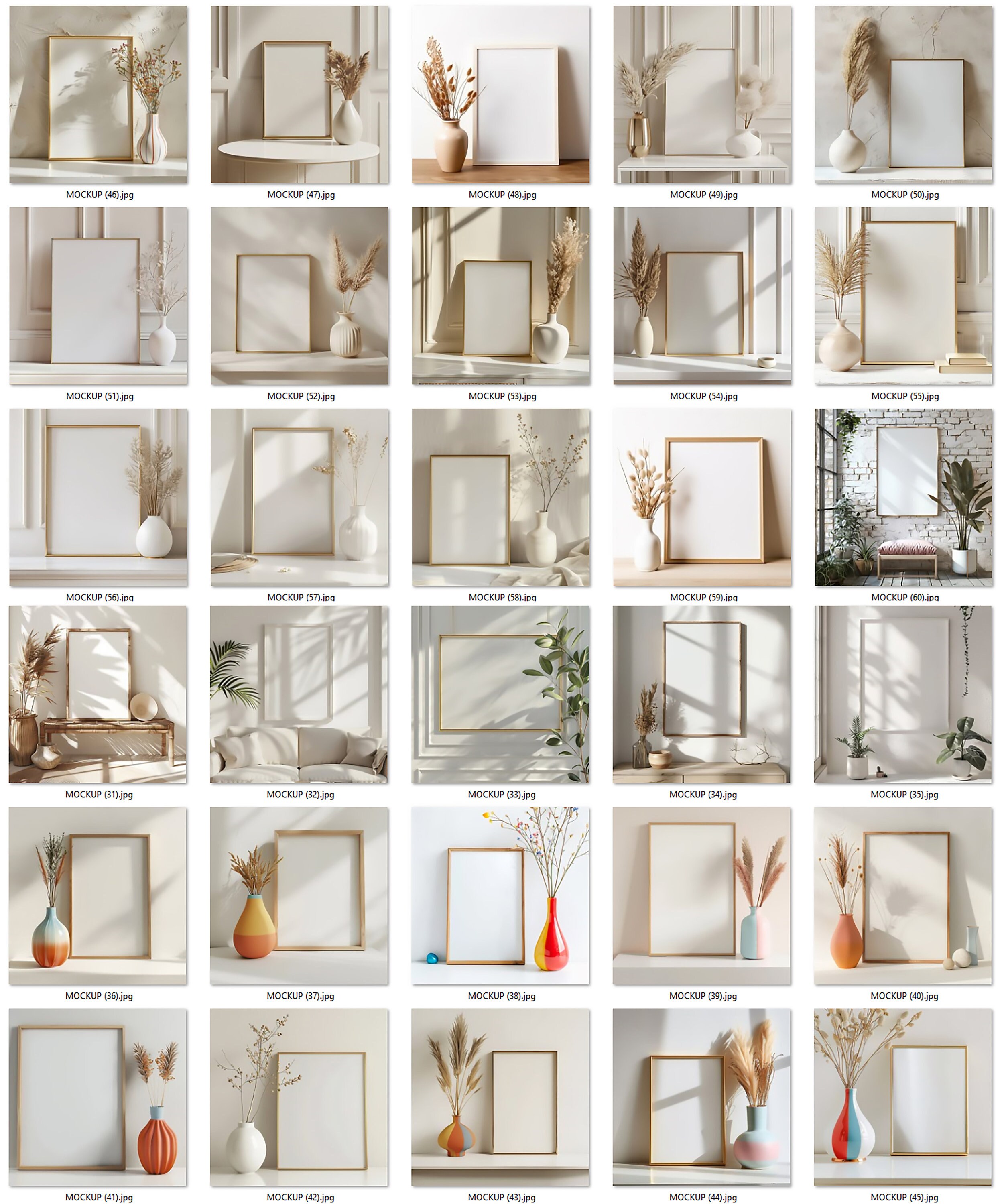 200 Frame Mockup Bundle, Frames Mockup Bundle Set Bundle Frame Mockups ...