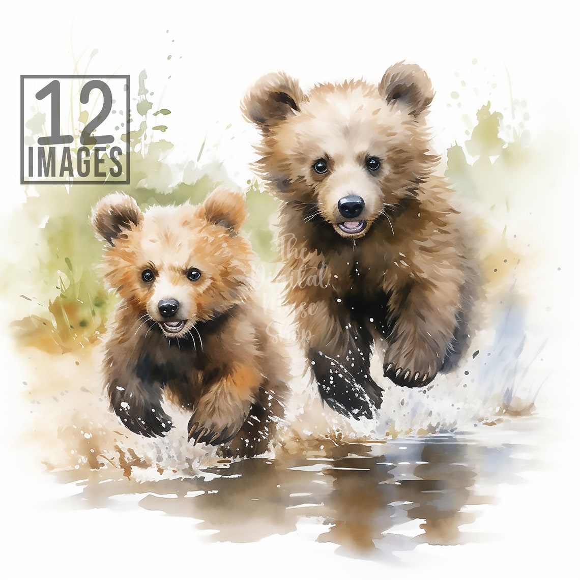 Bear Cubs Clipart Bear Clipart Digital Download Clipart Cute - Etsy