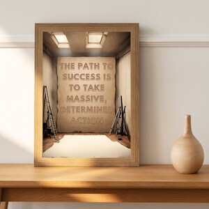 The Path to Success: Take Massive, Determined Action Tony Robbins Quote ...