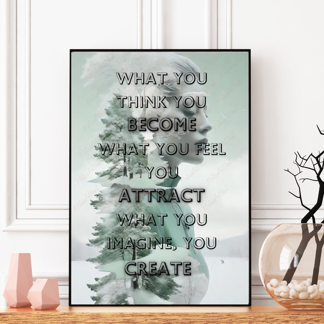 Motivational Quote Art Print, Positive Affirmation (digital Download ...