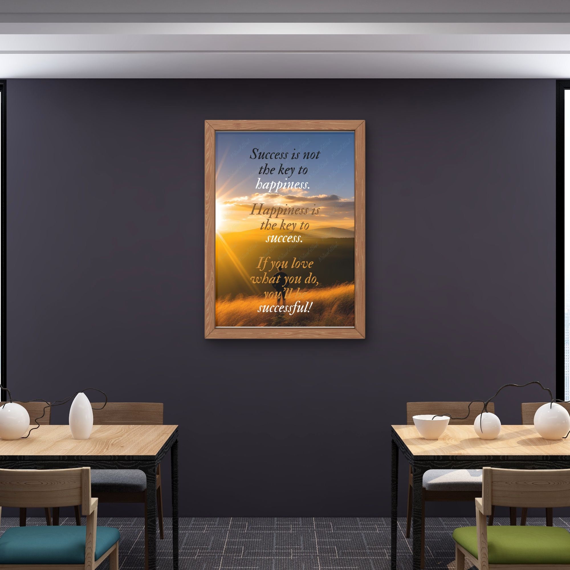 Success, Happiness, Successful, Home Decor Wall Art, Leadership Quote ...