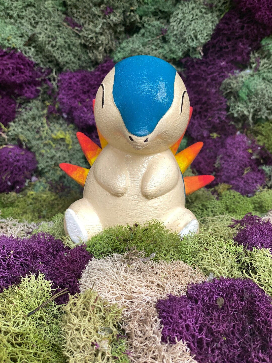 Hand Painted Cyndaquil 3D Printed Figure - Etsy