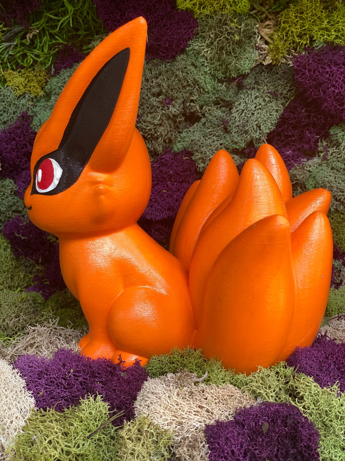 Hand Painted Kurama 3D Printed Figure - Etsy