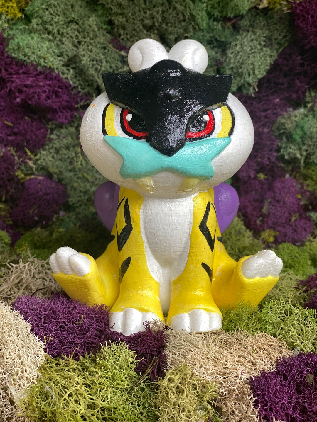 Hand Painted Raikou 3D Printed Figure - Etsy