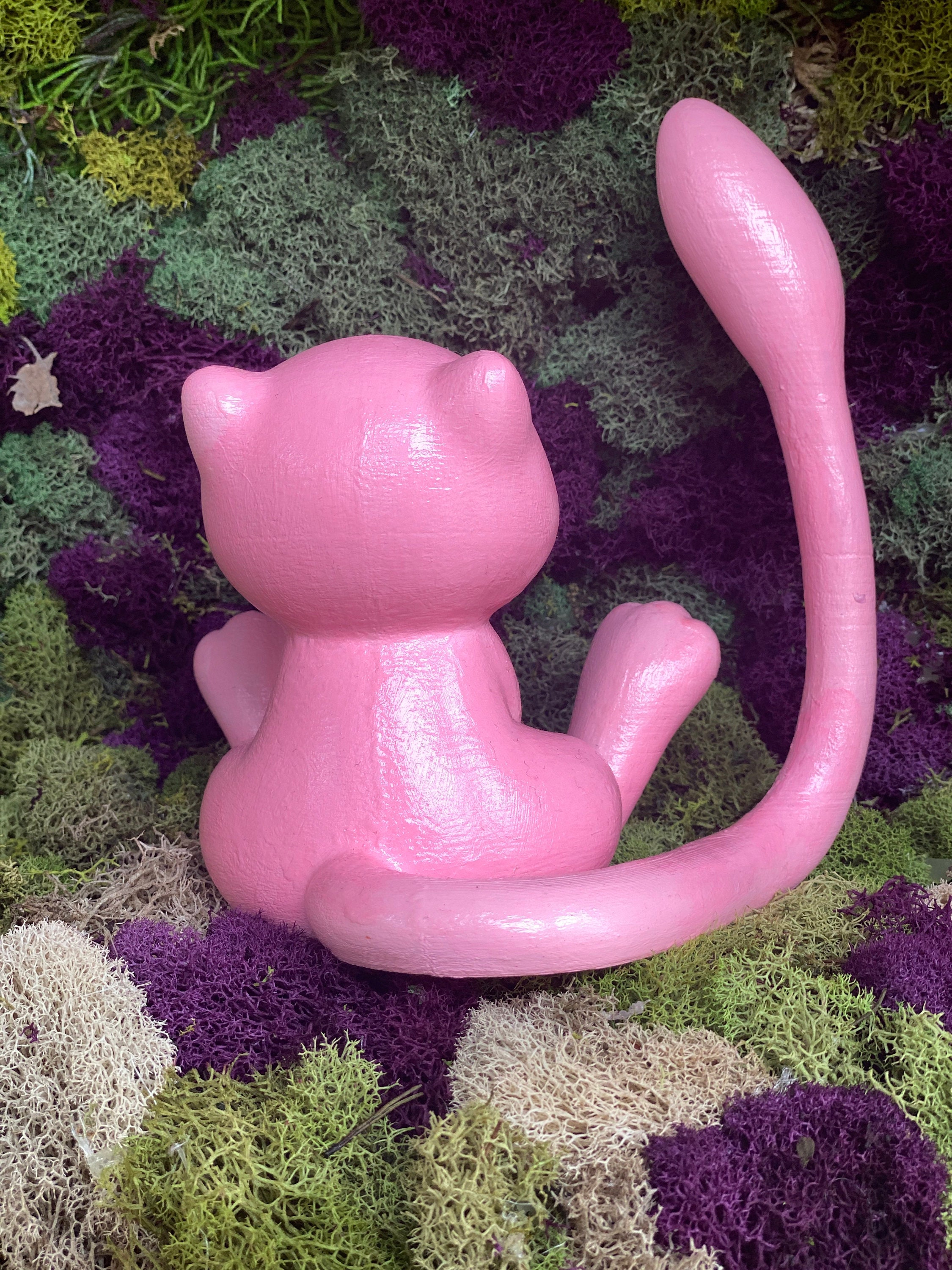 Hand Painted Mew 3D Printed Figure - Etsy