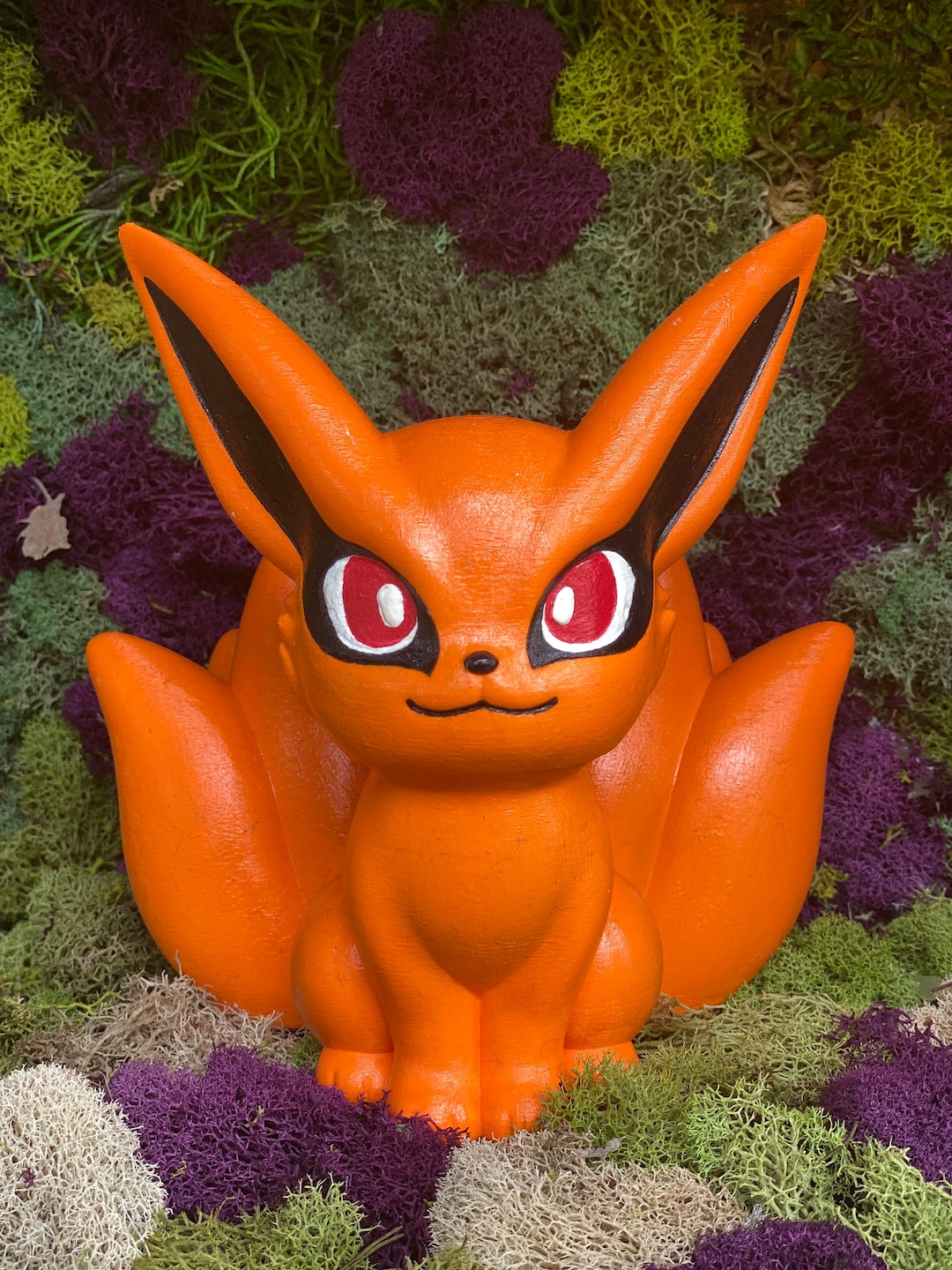 Hand Painted Kurama 3D Printed Figure - Etsy
