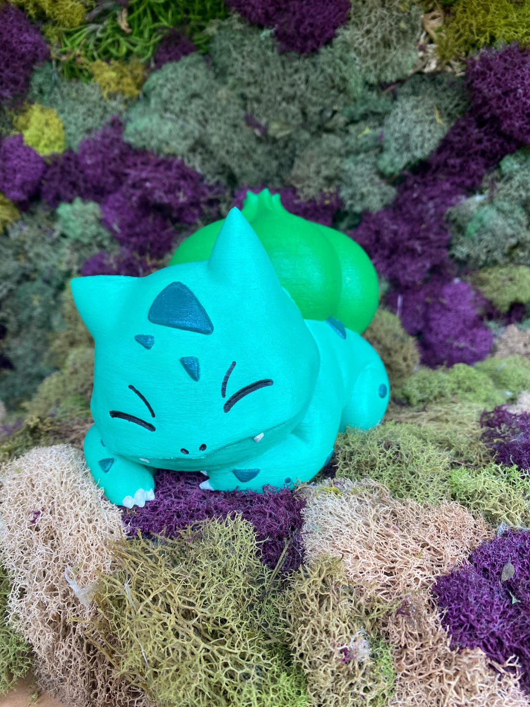 Hand Painted Bulbasaur 3D Printed Figure - Etsy