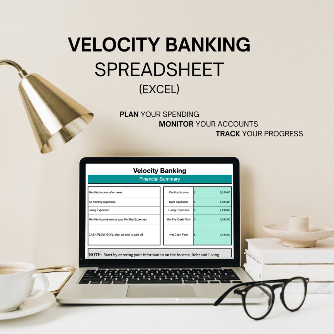 An EXCEL Spreadsheet to Help With Velocity Banking. #velocity #banking #spreadsheet #excel # ...