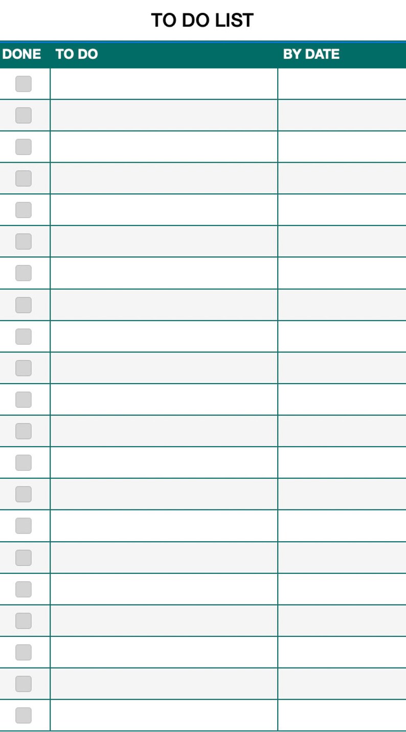 NUMBERS Planner Template With To-do List and Changeable Months - Etsy