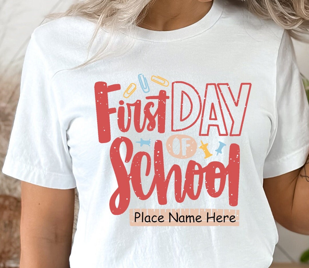 Teacher Name Tag Tee First Day of School Tee Teacher Gift - Etsy