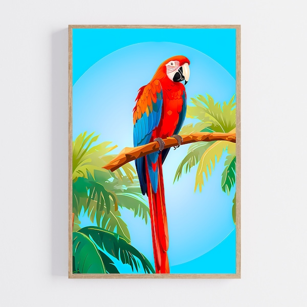 Macaw Poster - Etsy